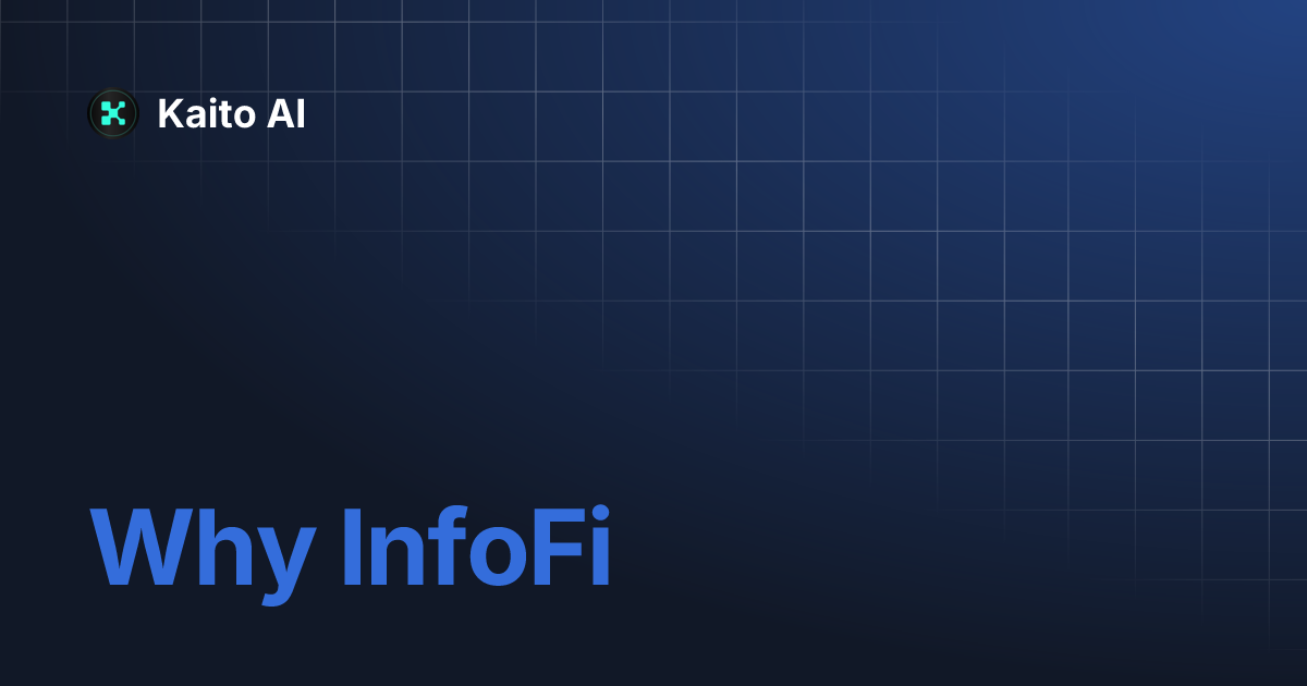 Why InfoFi | Kaito AI